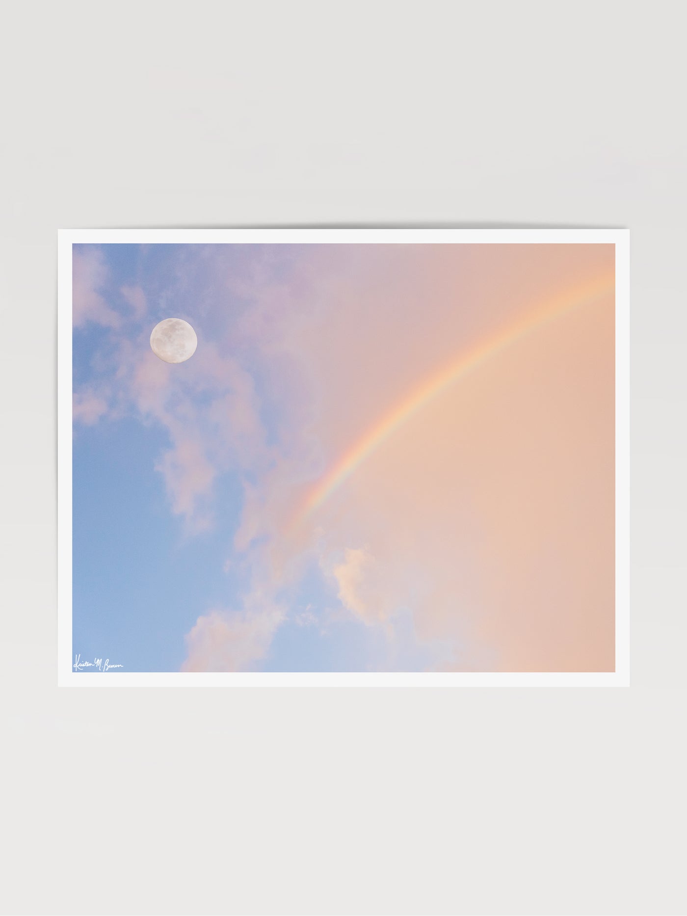 Rainbow Moon || Full Moon Rainbow Sunrise Rainbow Sky - The Sunset Shop ...