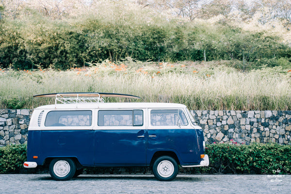 Blue VW Bus Photo Print "Magic Bus" || Kombi Surf Van Wall Print - The ...